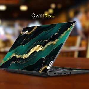 Lenovo Skins Customizable Present Custom Decal Distinctive Green Cool ...