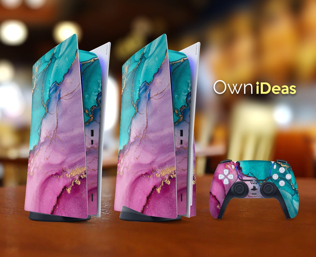 Ps5 Skins Disc Edition, Colorful Abstract Pattern Customizable ...
