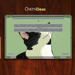 Lenovo Computer Sticker Cow Cat Design Personalized Gift Vinyl Sticker ...