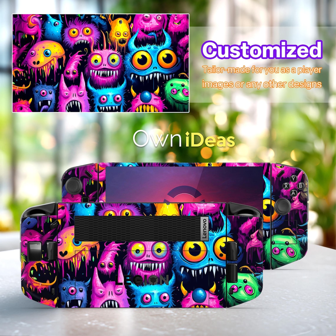 Lenovo Legion Go S Decal Sticker With Clear Case Mystic Valley Cats ...