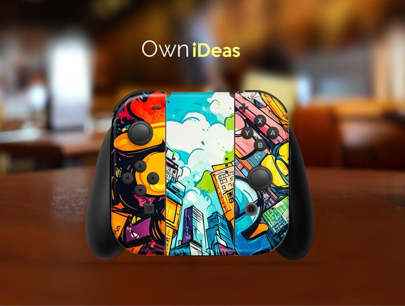 Custom Nintendo Switch Skins Graffiti Urban Design Switch Matching ...