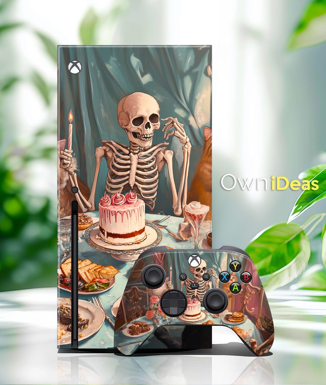 Microsoft Controller Stickers the Skeleton's Last Dinner Vinyl Sticker for Xbox Series X Xbox ...