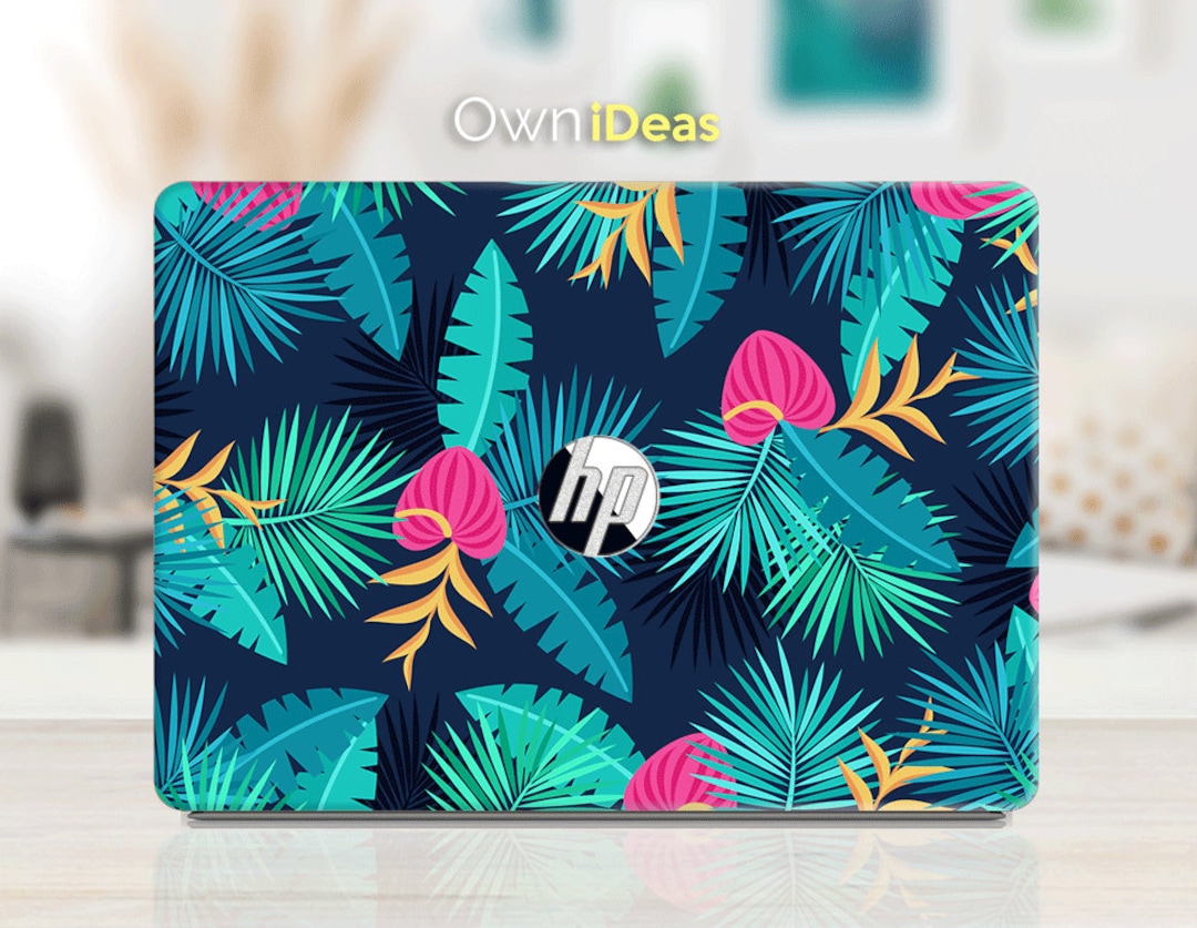 Custom Laptop Skins for Hp Green Plants Personalized Gift Logo Stickers ...