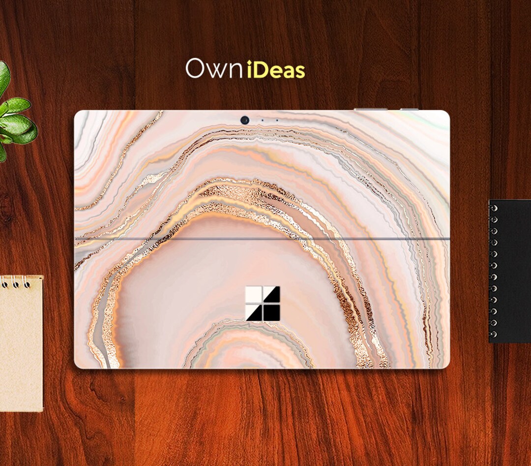 Surface Pro Protective Skin , Pink Marble Design Personalized Gift ...