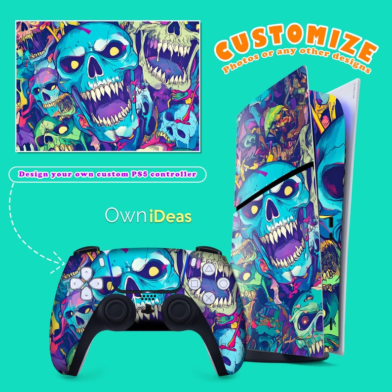 Customize Playstation 5 Skin Watercolor Painting Customizable ...