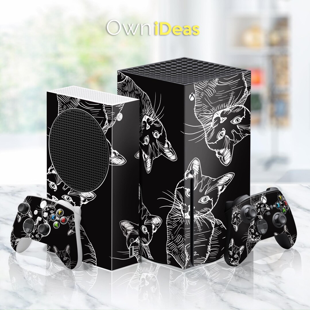 Xbox Controller Sticker Line Cat Pattern Vinyl Sticker for Son for Xbox ...