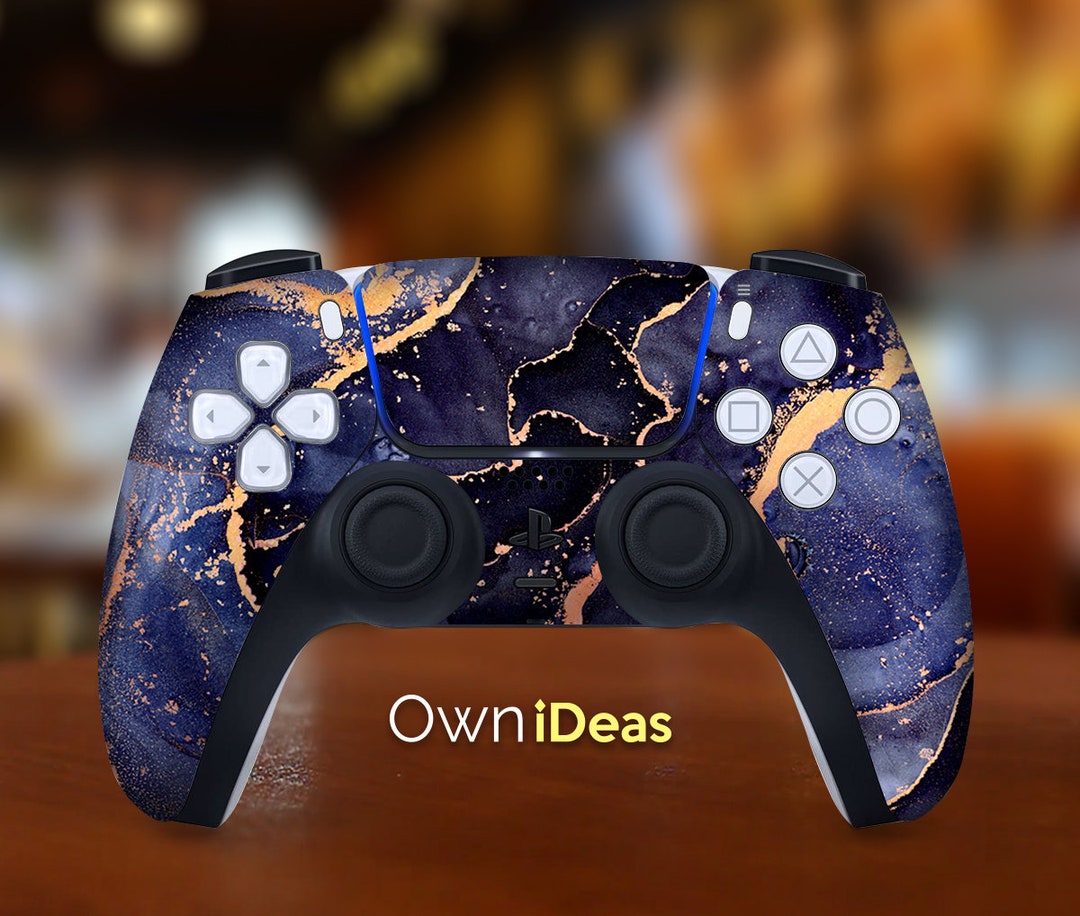 Playstation 5 Skin Customized Blue Watercolor Painting Customizable ...