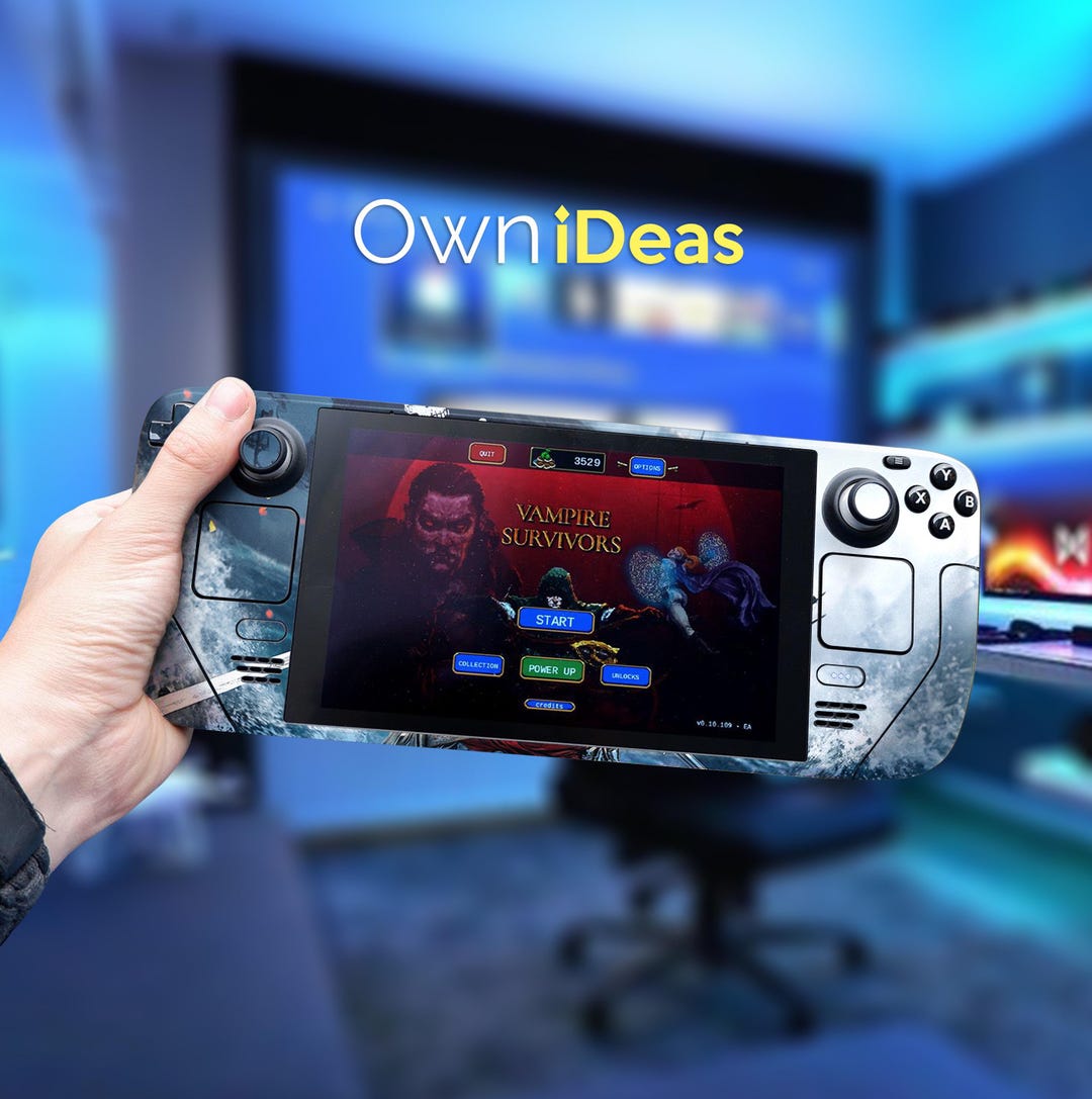 Custom Steam Deck Oled Accessories 3M Vinyl Skin Transparent Shell ...