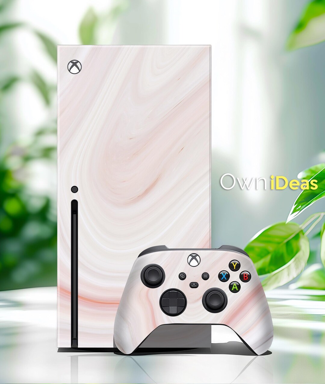 Xbox Series S Sticker Pink Marble Design Personalized Gift for Xbox Series X Xbox Series S Xbox ...