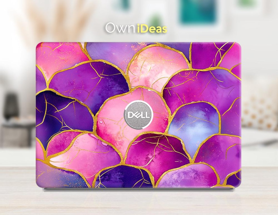Dell Latitude 5421 Decal Purple Marble Image Art Design Personalized ...
