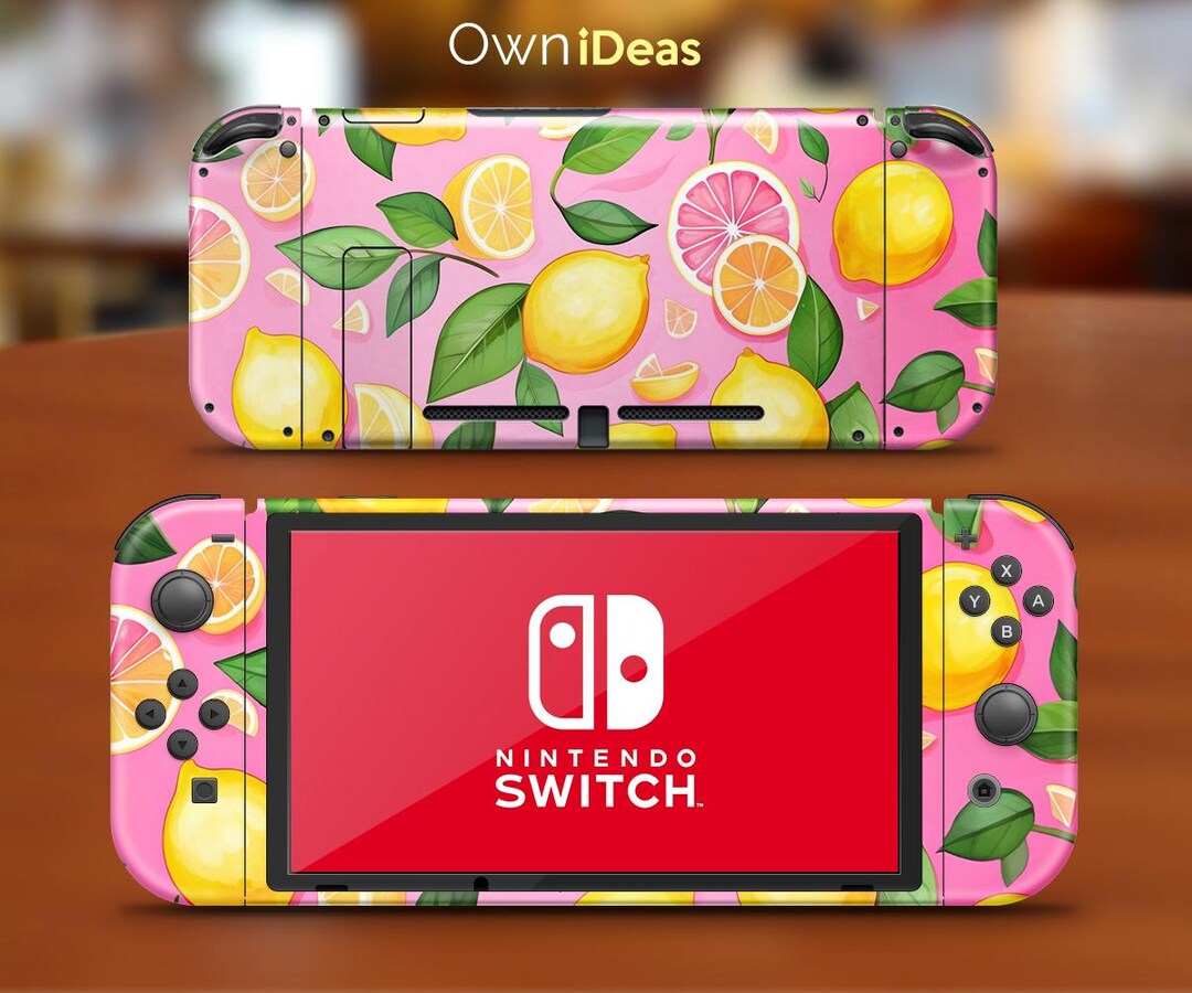 Nintendo Switch Decal Fresh Lemon Design Personalized Gift Nintendo ...