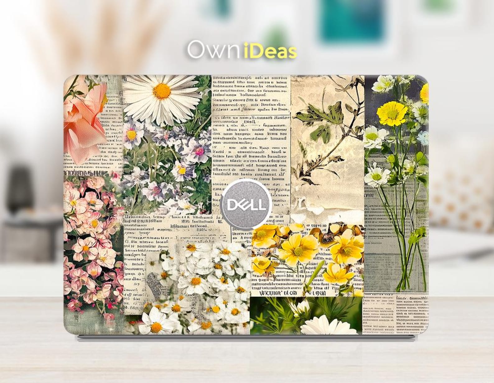 Dell Latitude Laptop Skin Flower Magazine Design Personalized Gift for ...