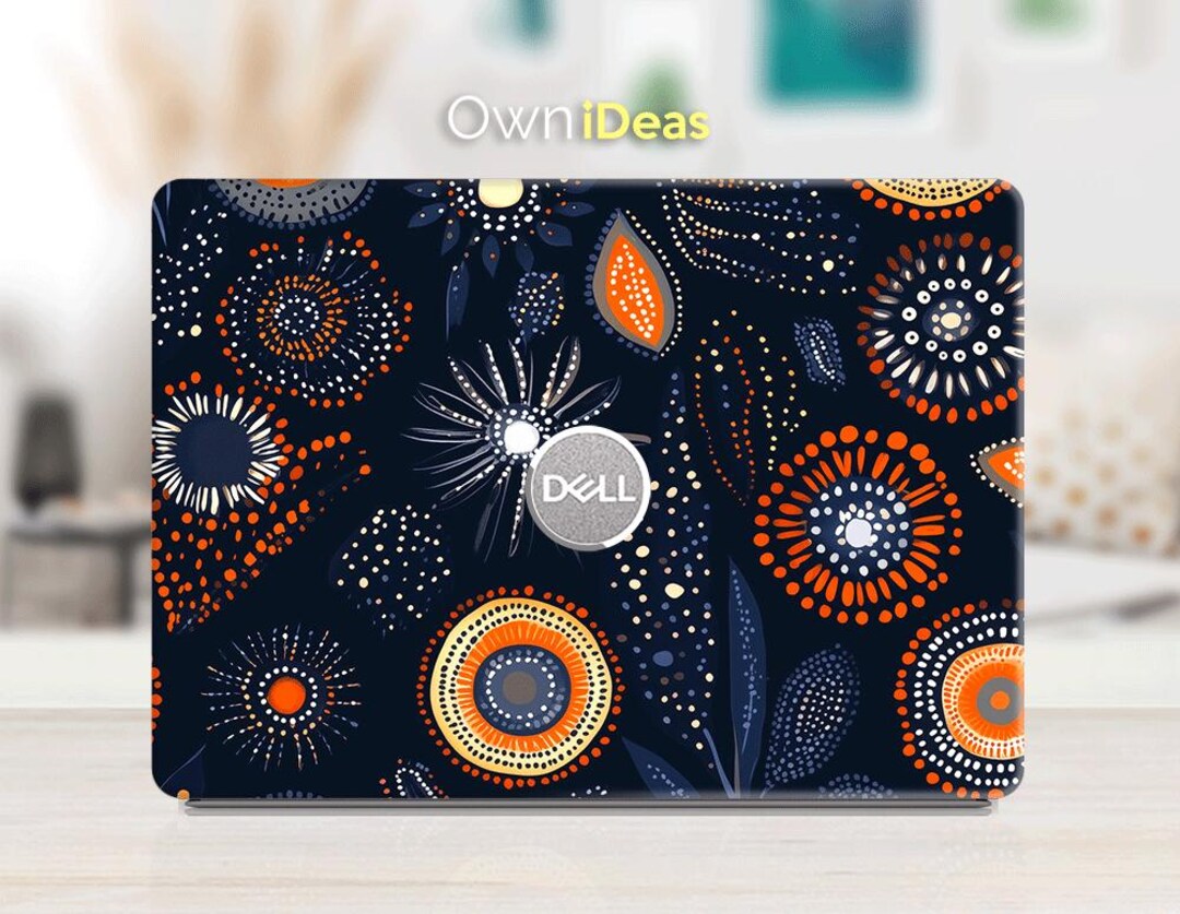 Dell Laptop Sticker Unique Plant Pattern Personalized Birthday Gift for ...