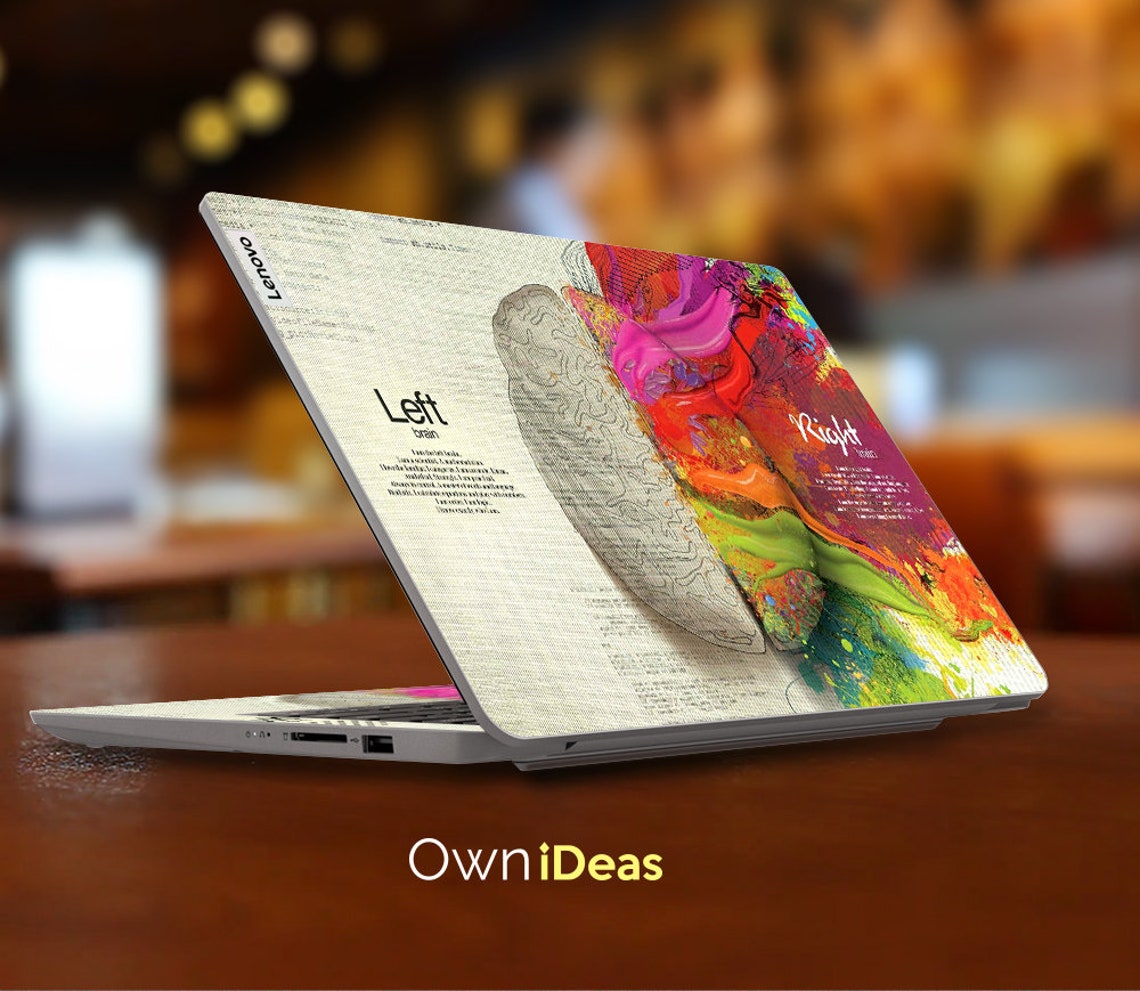 Lenovo Ideapad Thinkpad Skin Left Right Brain Design Personalized ...