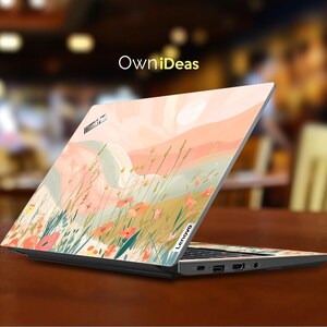 Lenovo Laptop Skin Pink Grass Design Vinyl Sticker Personalized ...