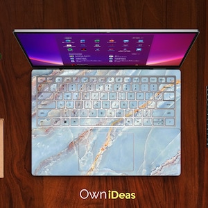 Dell Laptop Keyboard Stickers, Marble Texture Design, Personalized ...
