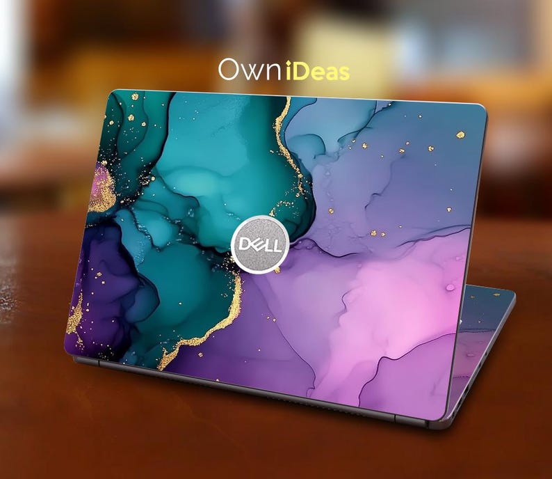 Dell Latitude Laptop Decal Marble Texture Design Gift Family Gift Vinyl ...