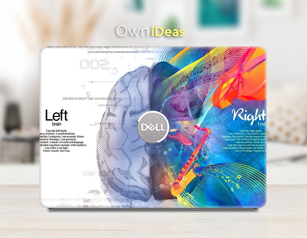 Dell Latitude Laptop Skin Left Right Brain Personalized Customizable ...
