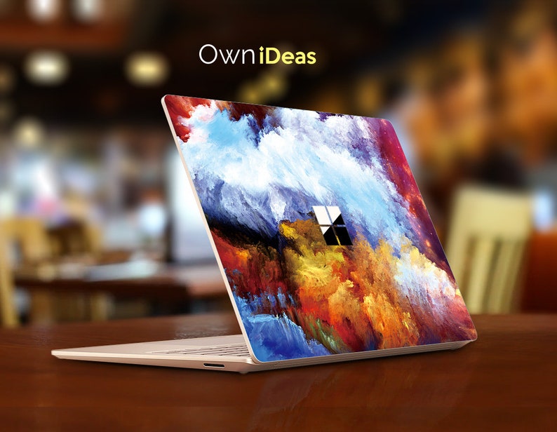 Surface Laptop Go Skin, Personalized Gifts for Her, Colorful Clouds ...