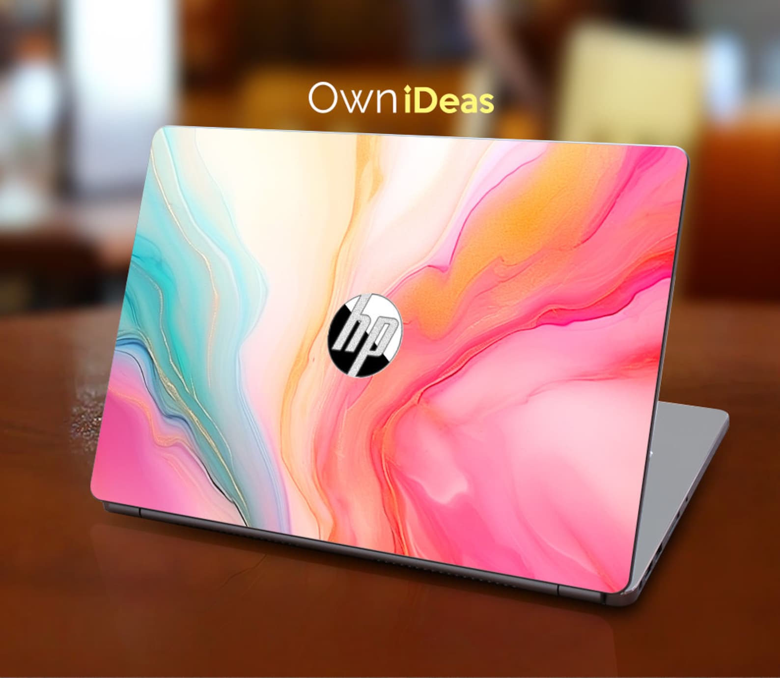 Hp Envy X360 Skin Aesthetic Colorful Oil Painting Glitter Decal ...
