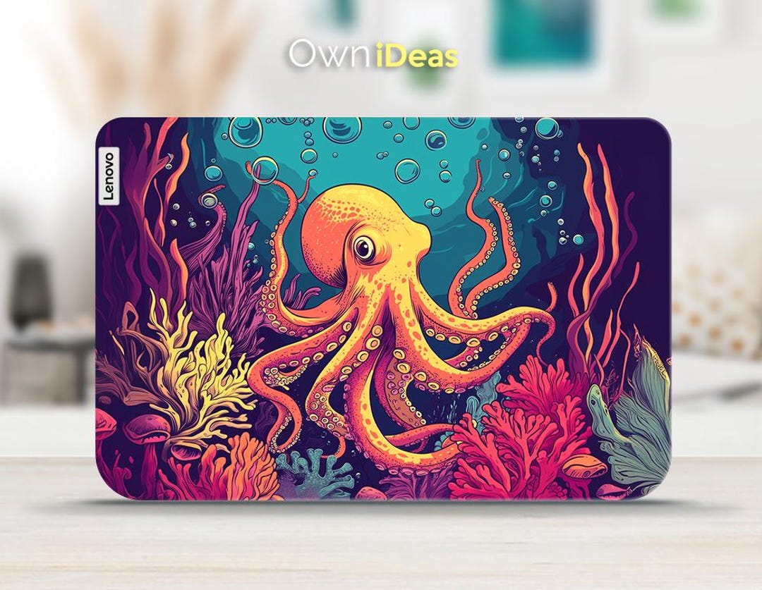 Lenovo Ideapad Laptop Accessories Octopus Design Personalized Gift for ...