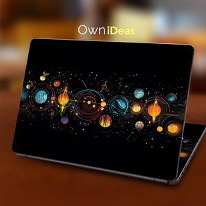 Dell Laptop Stickers Various Planet Design Custom Decals Personalized ...