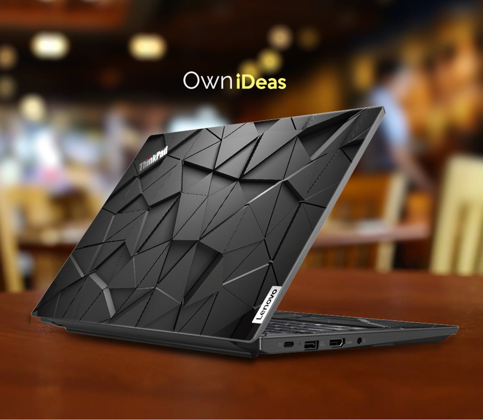 Lenovo Yoga Laptop Thinkpad Sticker Black Geometry Design Personalized ...