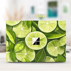 Surface Laptop Decal Green Lemon Design Customizable Personalized Gift ...