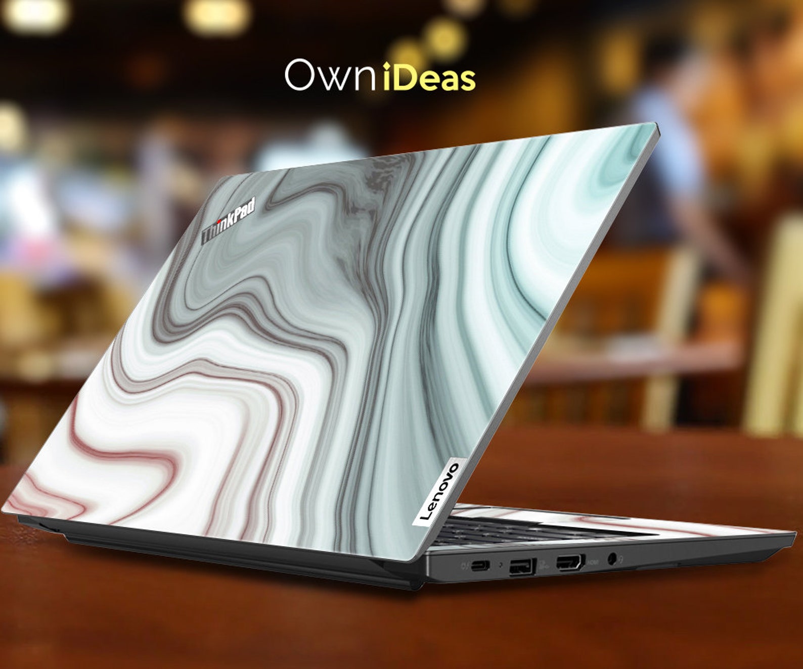 Lenovo Yoga Skin 14 Inch, Abstract Curve Design Personalized ...