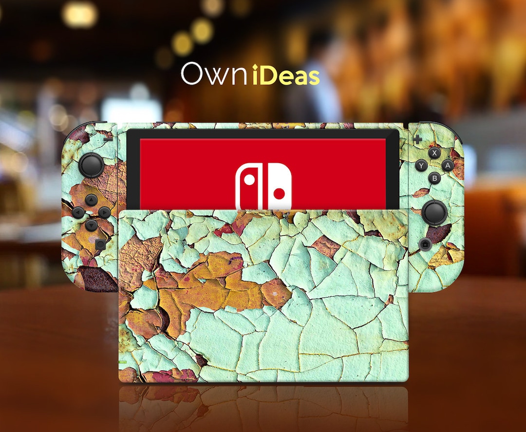 Nostalgic Peeling Paint Style, Personalized Nintendo Switch Accessories ...