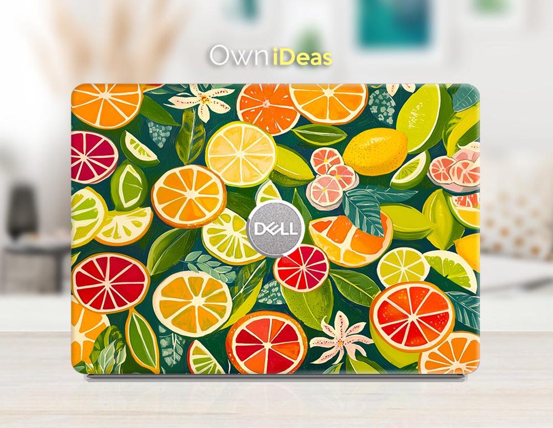 Dell Latitude 5330 Laptop Decal Colorful Oil Painting Lemon Design ...