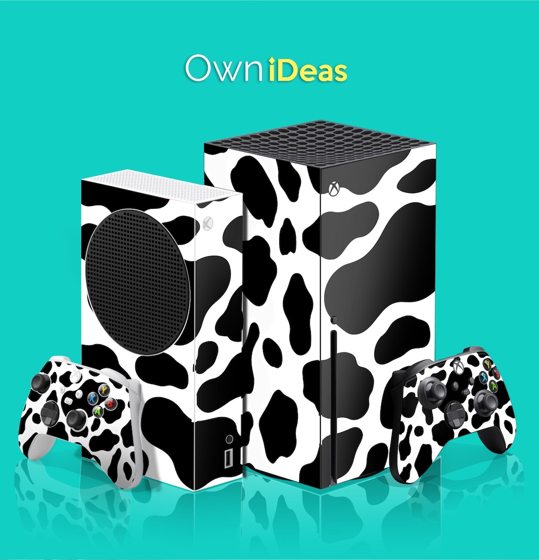 Xbox One S Skin Stylish Cow Print Pattern Design Vinyl Sticker for Xbox ...