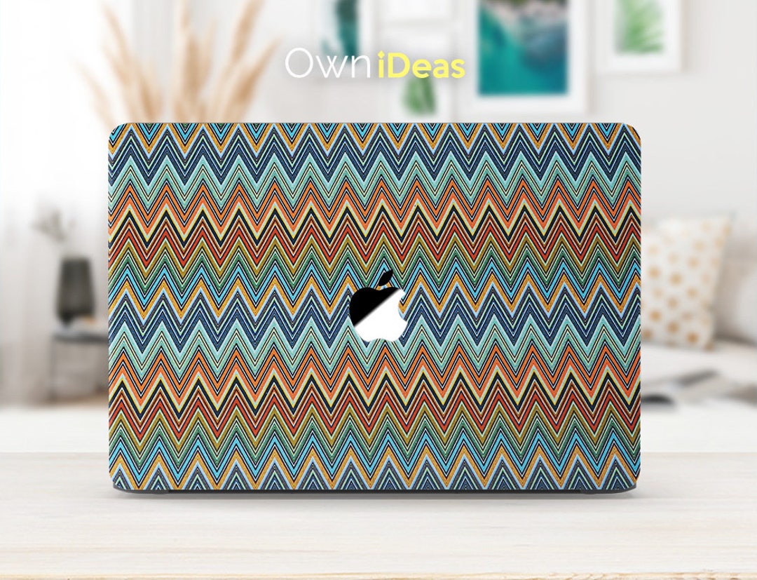 MacBook Air M1 Aesthetic, Unique Chevron Decal, Apple Laptop Decal, Mac ...