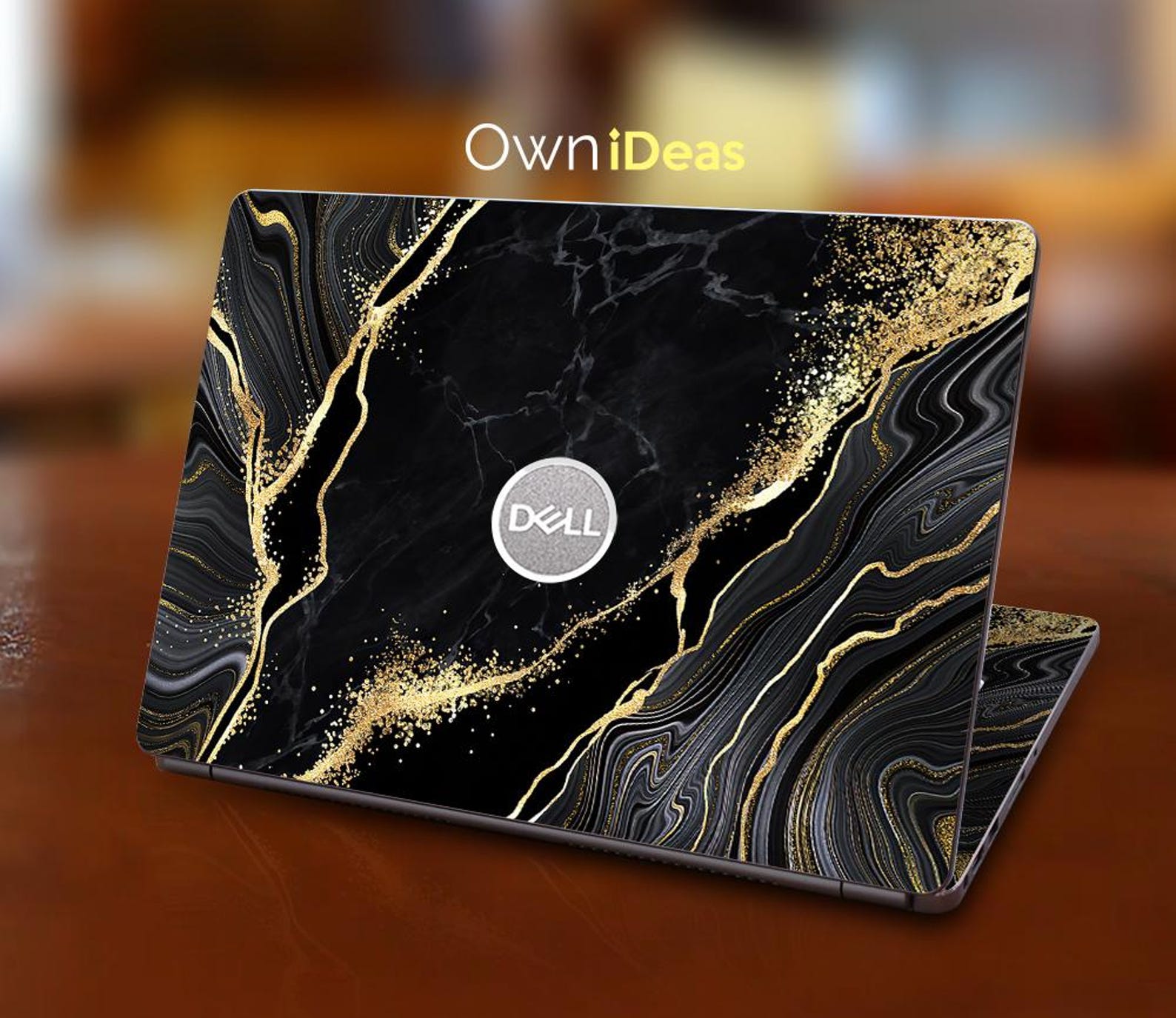 Dell Laptop Skin, Dell Xps 9430 Skin Black Gold Classic Design ...