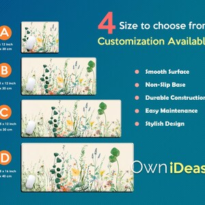 Landscape Desk Mat Green Plant Mat Office Accessories Custom Mouse Pad ...