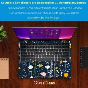Dell Latitude Laptop Accessories Flower Design Custom Personalized Gift ...