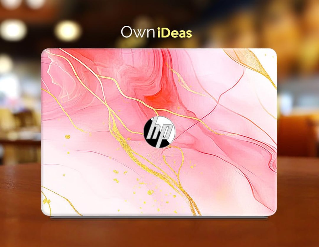 Hp Envy Laptop Decal Pink Marble Pattern Personalized Gift Vinyl ...