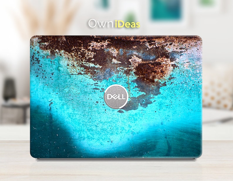 Dell Laptop Skin Blue Metal Style Personalized Customizable - Etsy