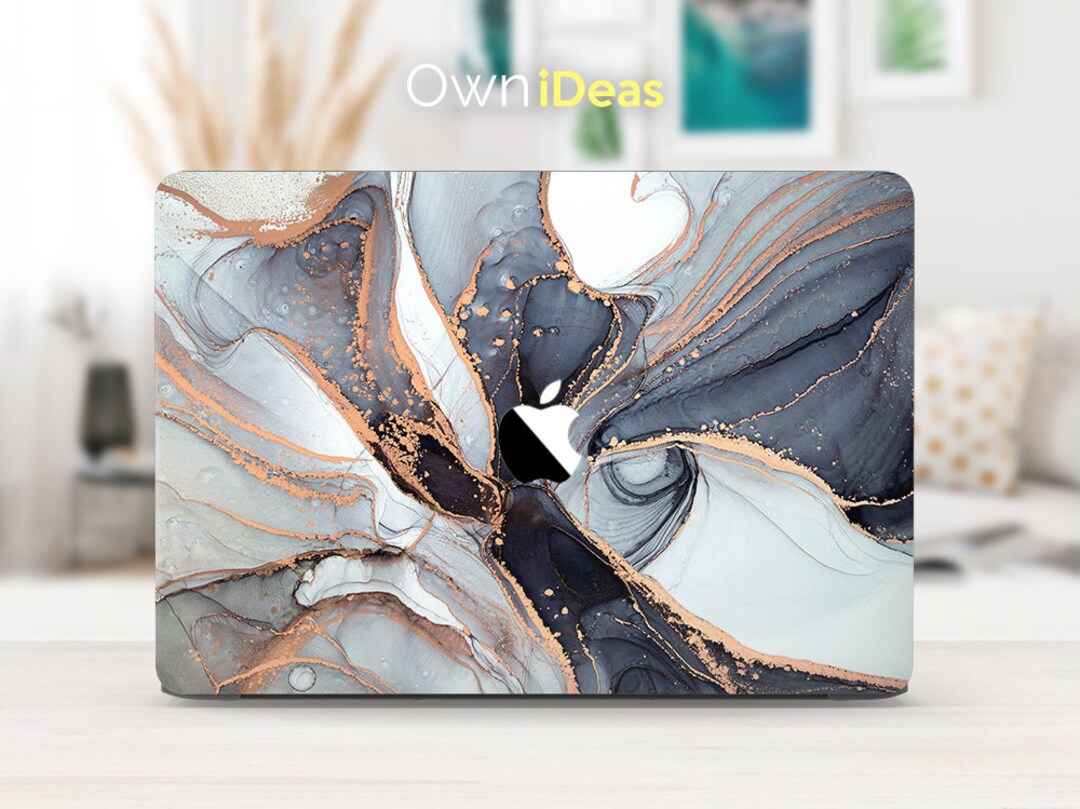 MacBook Pro 13 Inch Skin Gray Marble Texture Design Apple Laptop Decal ...