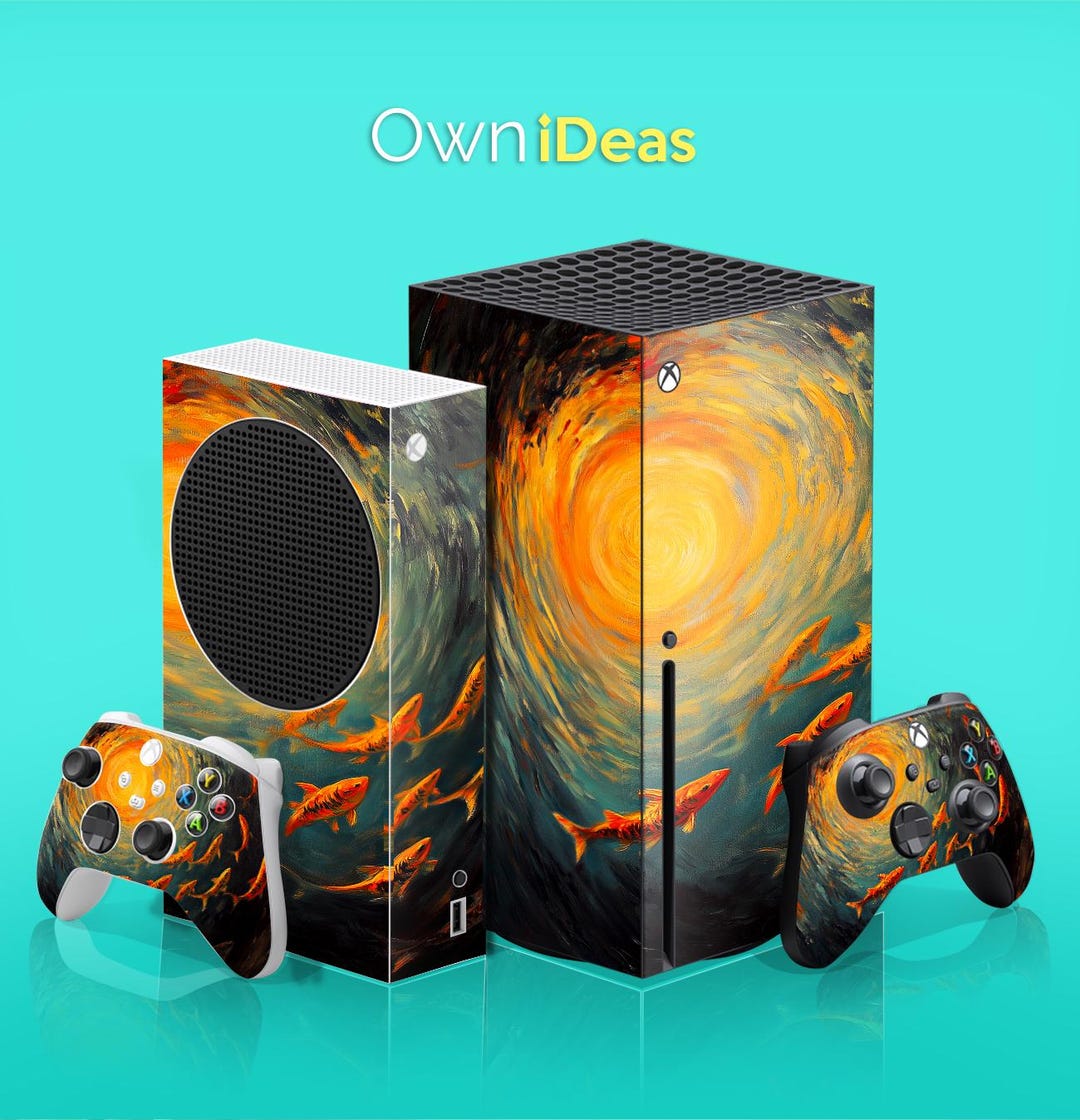 Xbox Series X Controller Skin Koi Swirl Design Custom Design Girlfriend ...