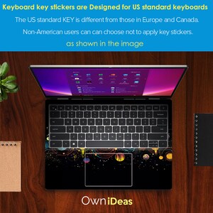 Dell Laptop Stickers Various Planet Design Custom Decals Personalized ...