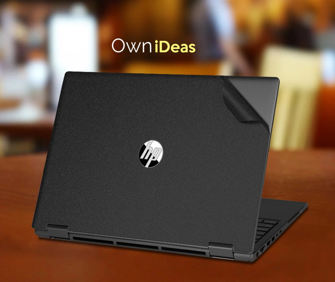 HP Laptop Skin Matt Black Color Personalized Decal Customizable Gift ...