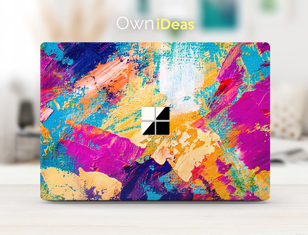 Surface Laptop 5 15 Inch Decal , Abstract Oil Painting Customizable ...