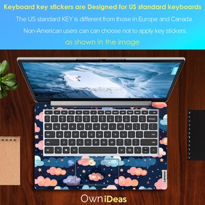 Lenovo Gaming Laptop Vinyl Sticker Colorful Cloud Design Personalized ...
