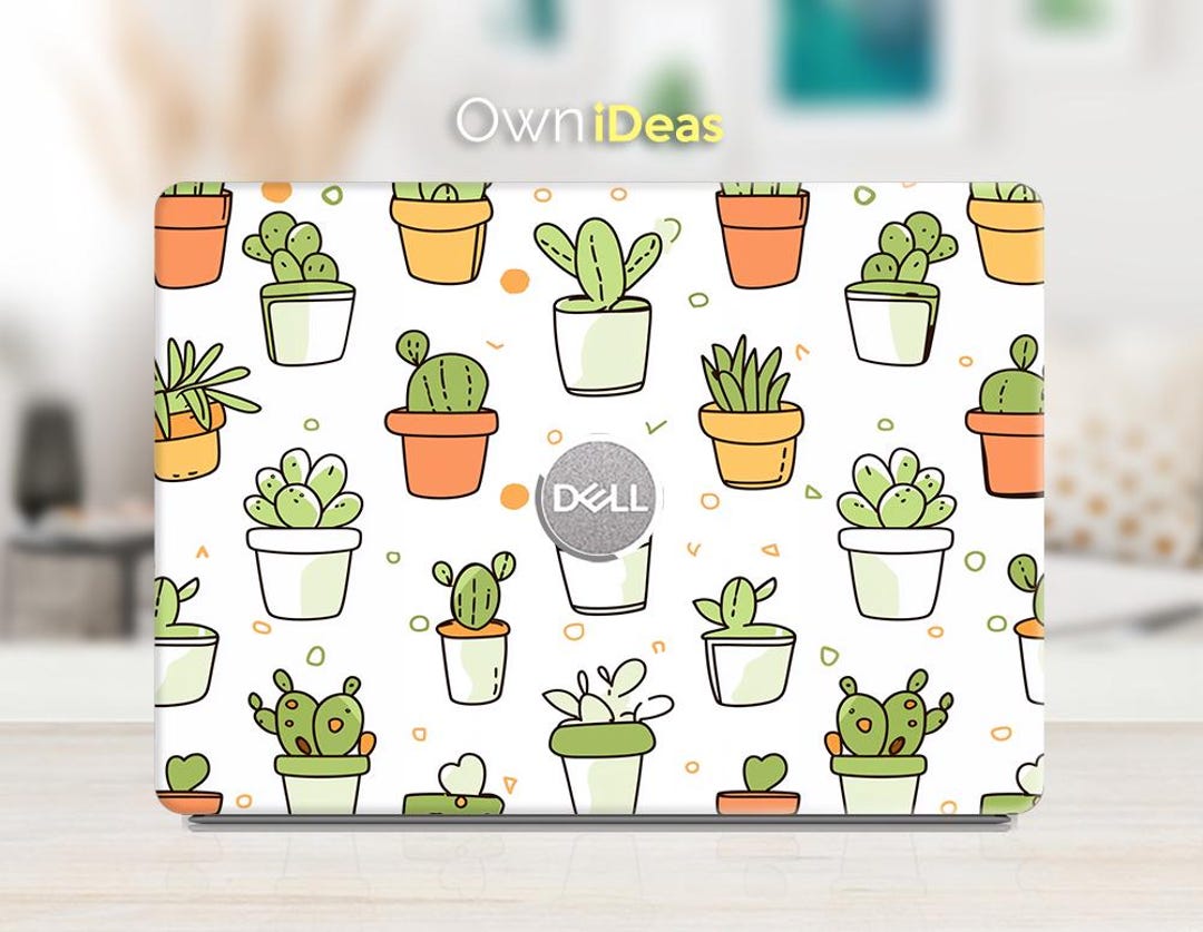 Dell XPS 9560 Laptop Sticker Cute Cactus Pattern Personalized Gift for ...