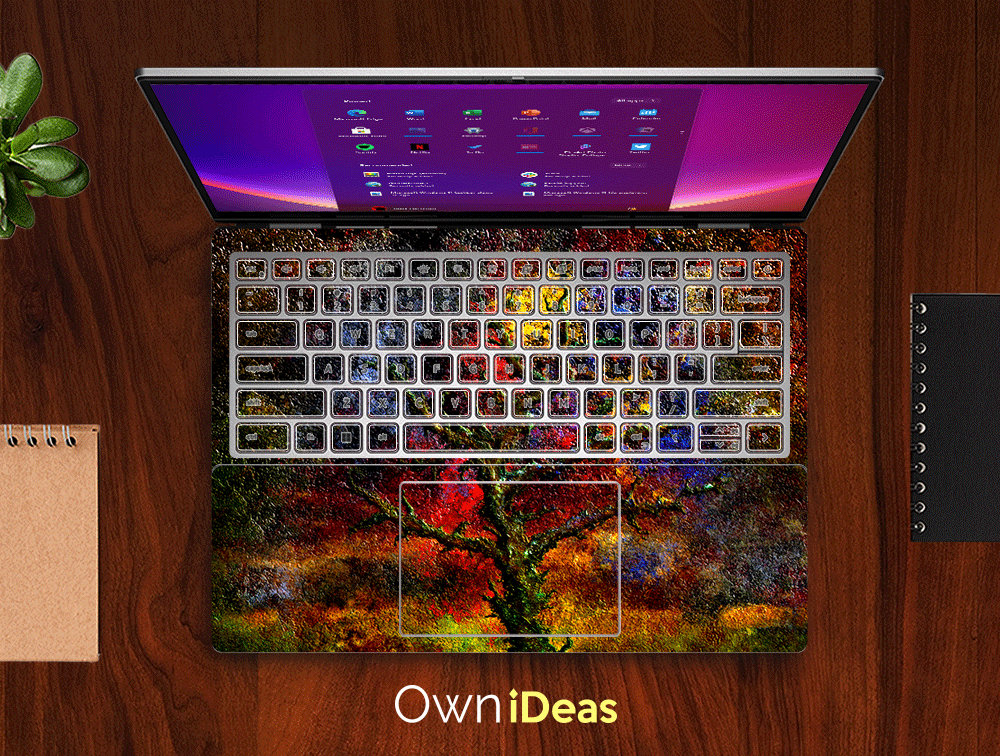 Hp Elitebook 840 G3 Skin Abstract Oil Painting Personalized Gift Fits ...