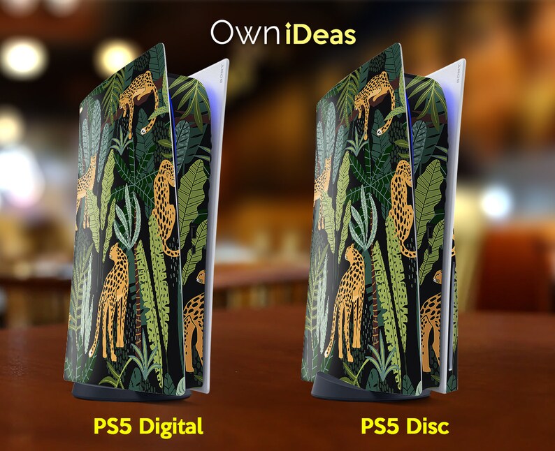Ps5 Skins Controller Color Green Plants Painting Customizable ...