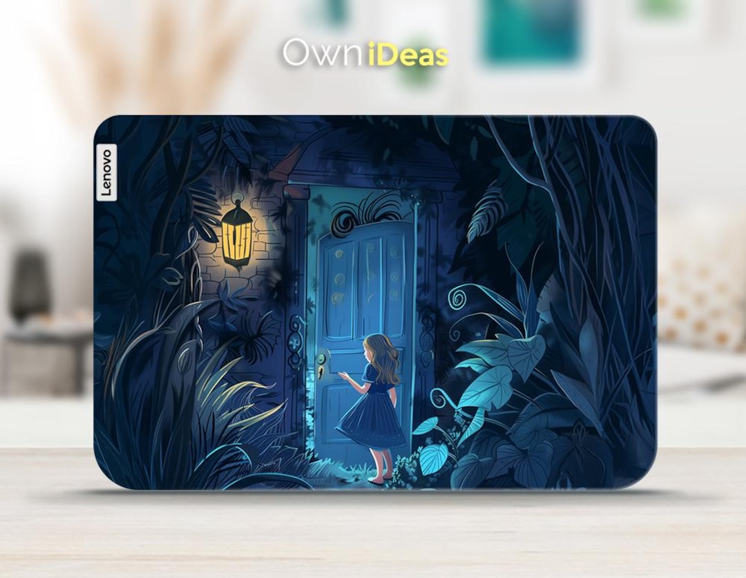 Lenovo Laptop Door Girl Oil Painting Design Personalized Custom Gift ...