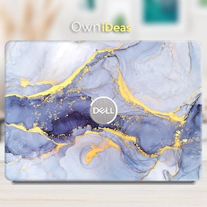 Dell Laptop Skins 15 Inch, Gray Marble Texture, Personalized Gift, Fits ...