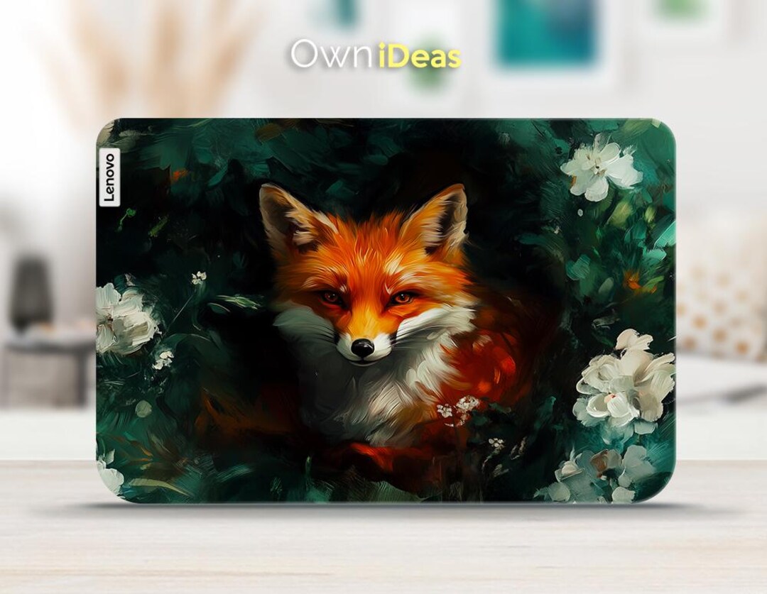 Lenovo Yoga Pro 9 Laptop Decal Cute Fox Design Custom Gift Vinyl ...